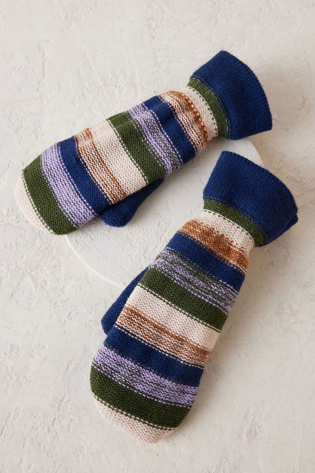 Becksondergaard Blaze Stripe Mittens | Anthropologie UK