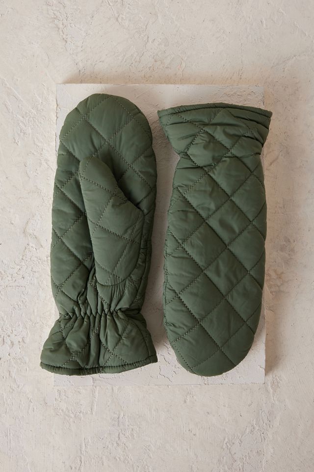 Selected Femme Quilted Mittens | Anthropologie UK