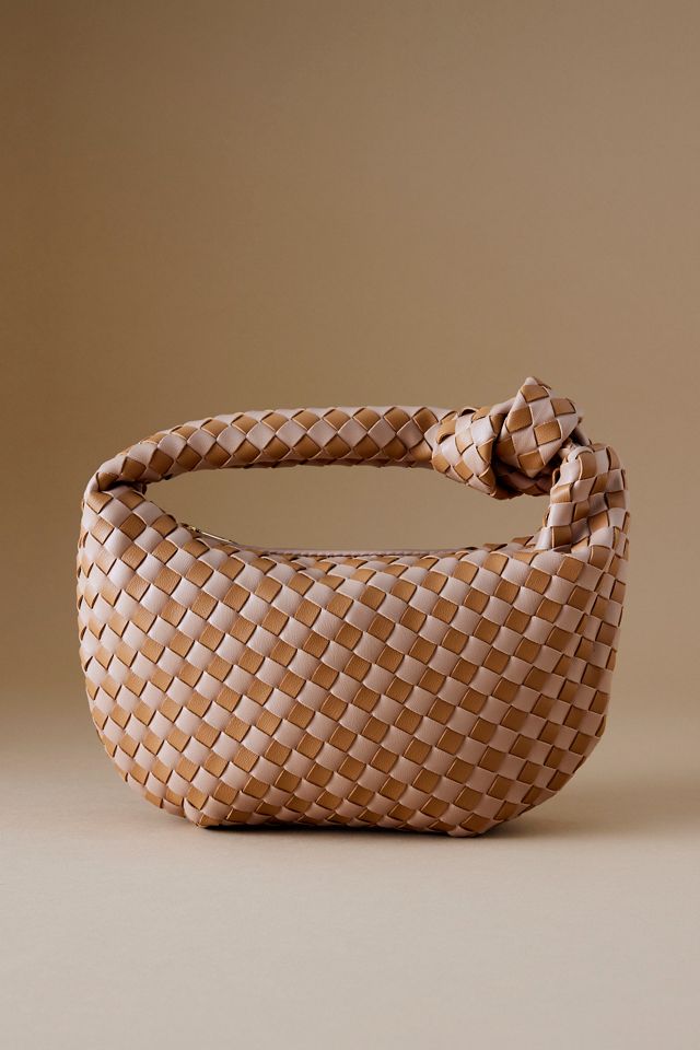 Melie Bianco Larissa Woven Faux-Leather Shoulder Bag | Anthropologie UK