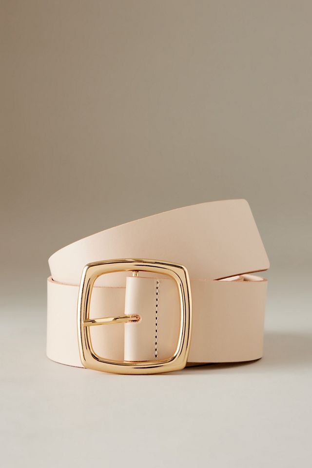 Leather Square Buckle Belt | Anthropologie UK