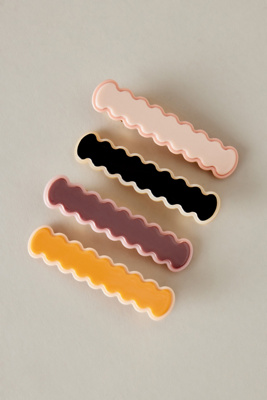 Assorted Squiggle Hair Clips, Set of 4 | Anthropologie UK