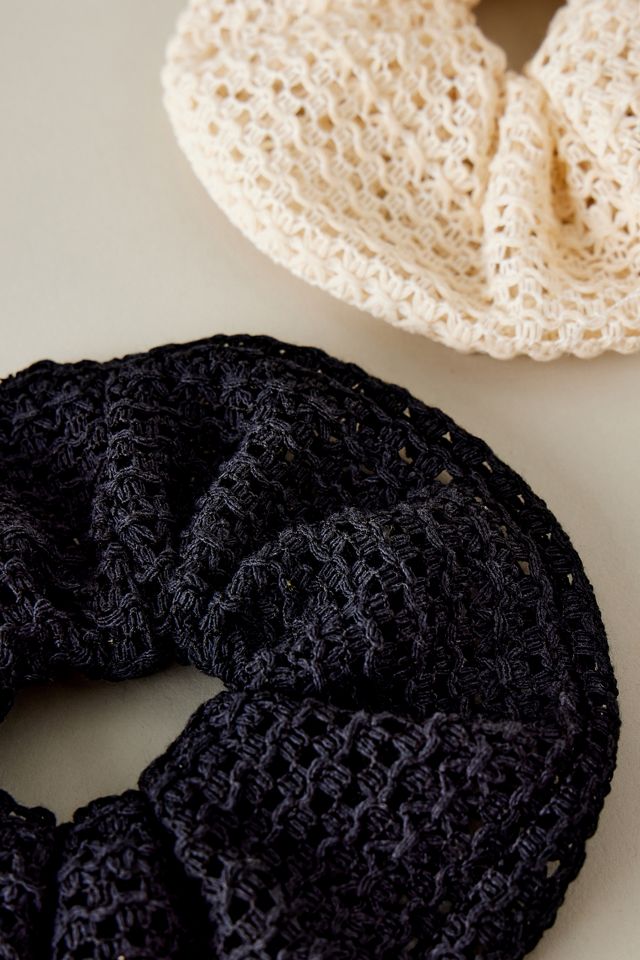 Large Crochet Hair Scrunchies, Set of 2 | Anthropologie UK