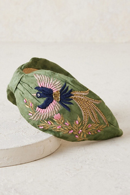 NamJosh Embroidered Bird Headband | Anthropologie UK