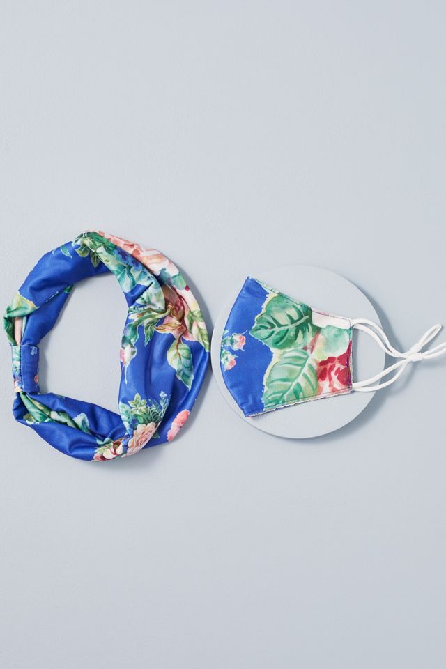 Printed Mask and Turban Set | Anthropologie UK