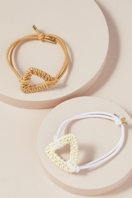 Set of Two Rattan Hair Bands | Anthropologie UK