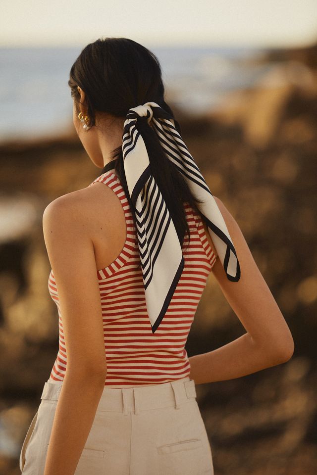 Striped Border Scarf | Anthropologie UK