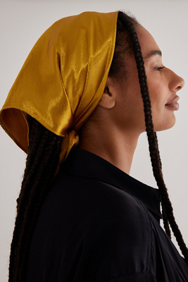 Metallic Satin Head Scarf | Anthropologie UK