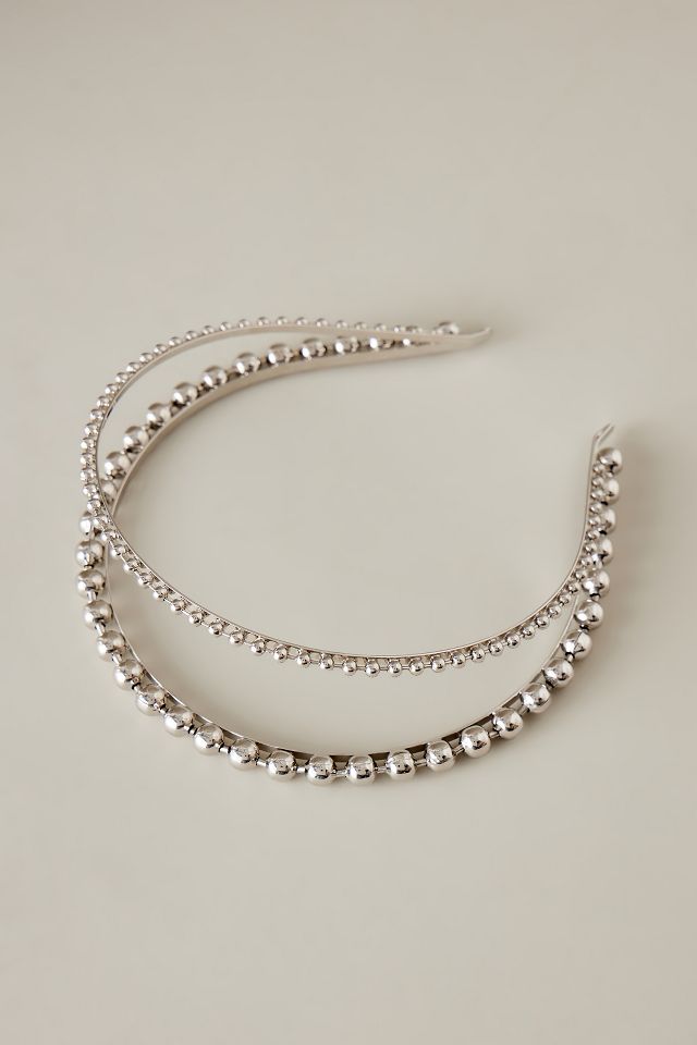 Pearl Double Row Headband Anthropologie Uk