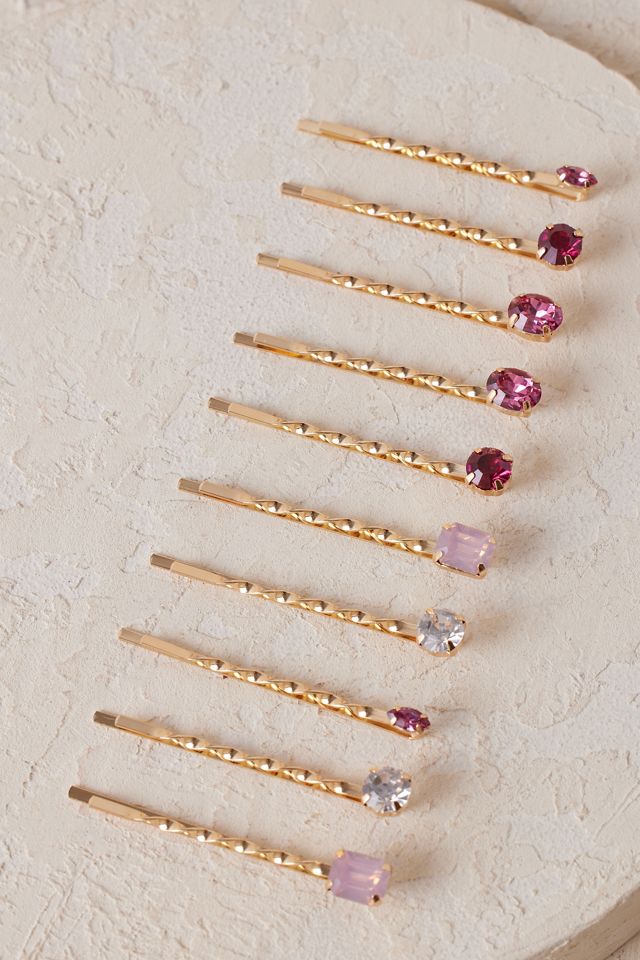 Set of 10 Crystal Bobby Pins | Anthropologie UK