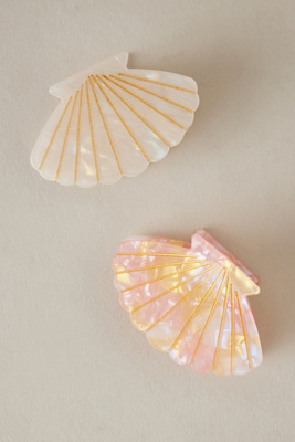 Shell Hair Claw Clips, Set of 2 | Anthropologie UK