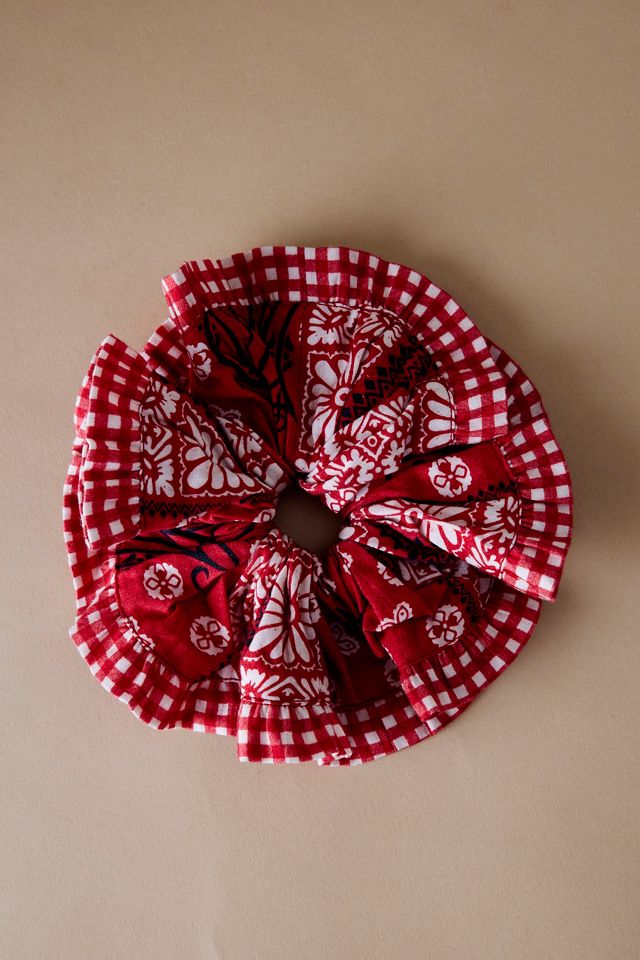 Scrunchie Extragrande con Estampado de Pañuelo | Anthropologie ES