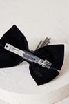 Velvet Chainmail Bow Barrette | Anthropologie UK