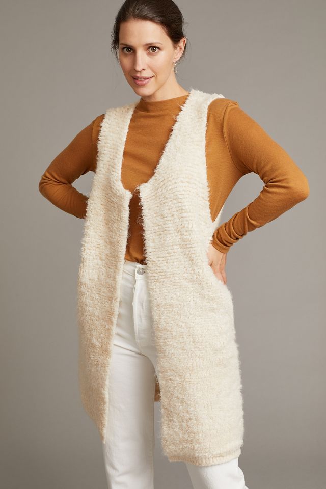 Long Knitted Gilet | Anthropologie UK