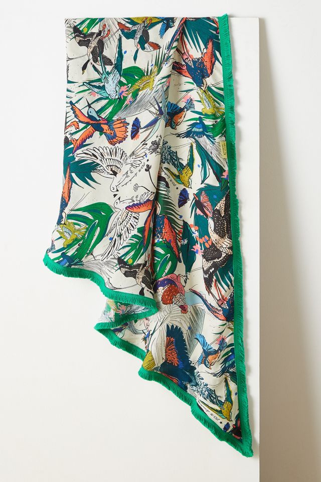 Bird-Print Neck Scarf | Anthropologie UK