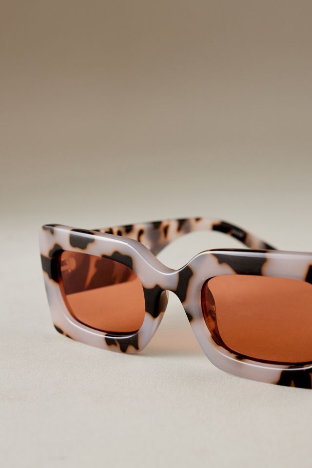 Le Specs Oh Damn Rectangle Sunglasses | Anthropologie UK