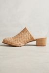 All Black Lux Woven Mules | Anthropologie