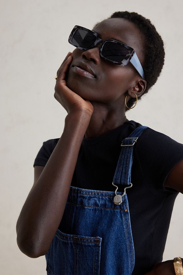 Mixed Rectangle Sunglasses | Anthropologie UK