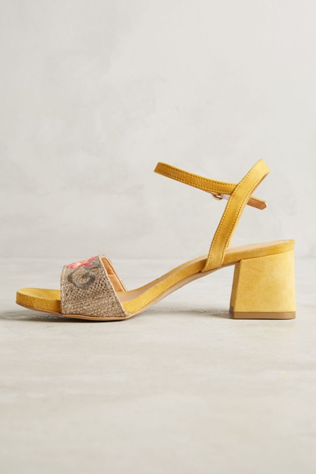 Paolo Mattei Embroidered Heels | Anthropologie