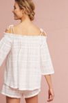 Crinkle Off-The-Shoulder Sleep Top | Anthropologie
