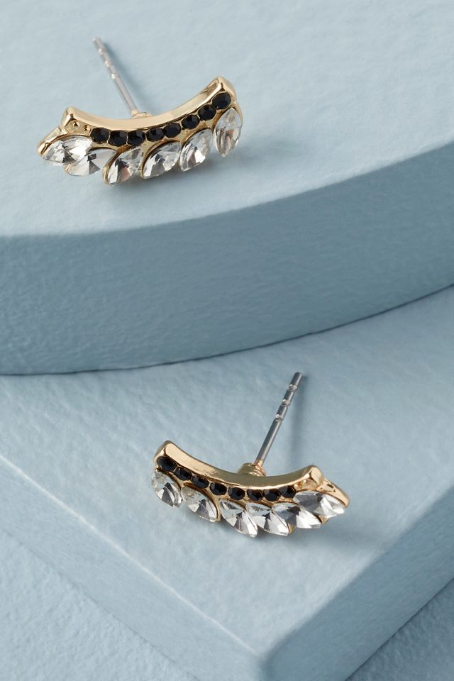 Art Deco Leaf Crawler Earrings | Anthropologie UK