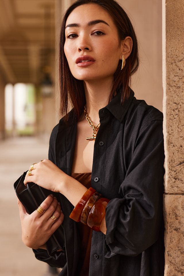 Half-Moon Stud Earrings | Anthropologie UK