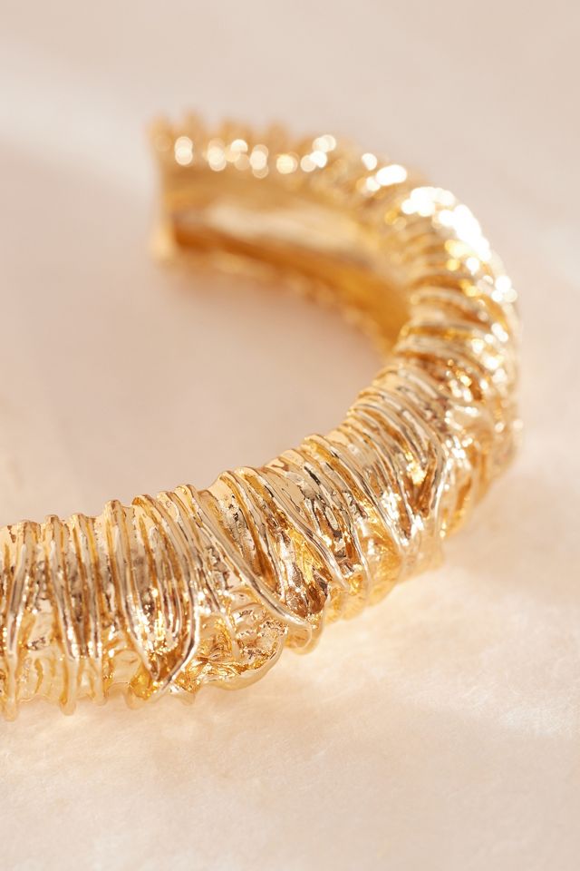 Pulsera Texturizada de Puño Grueso | Anthropologie ES