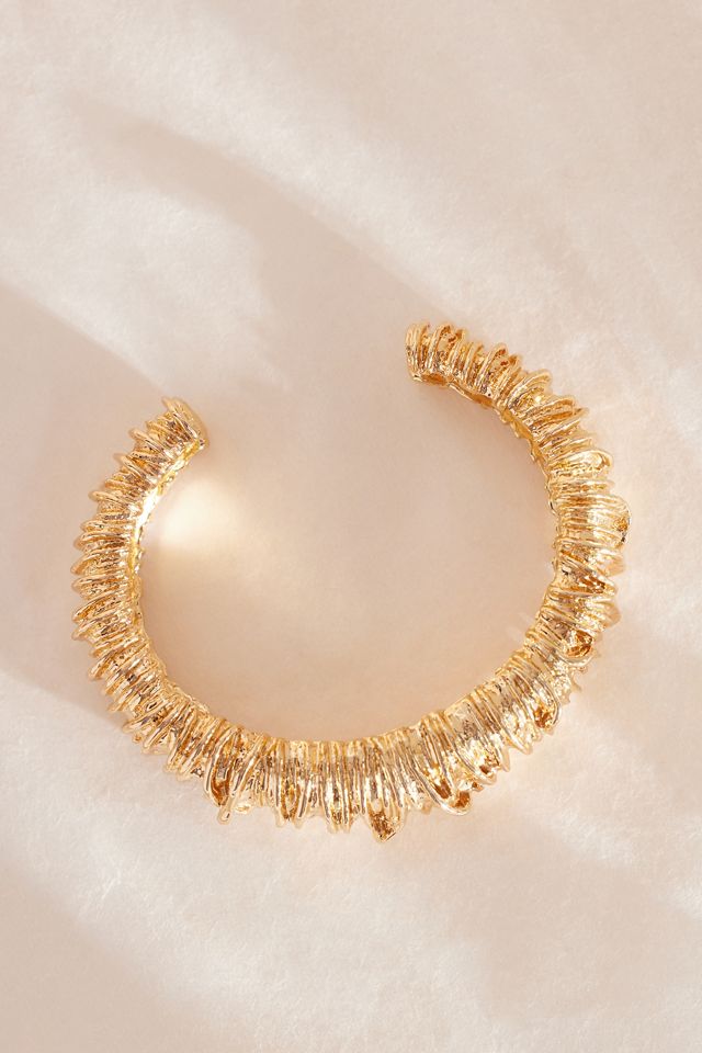 Pulsera Texturizada de Puño Grueso | Anthropologie ES