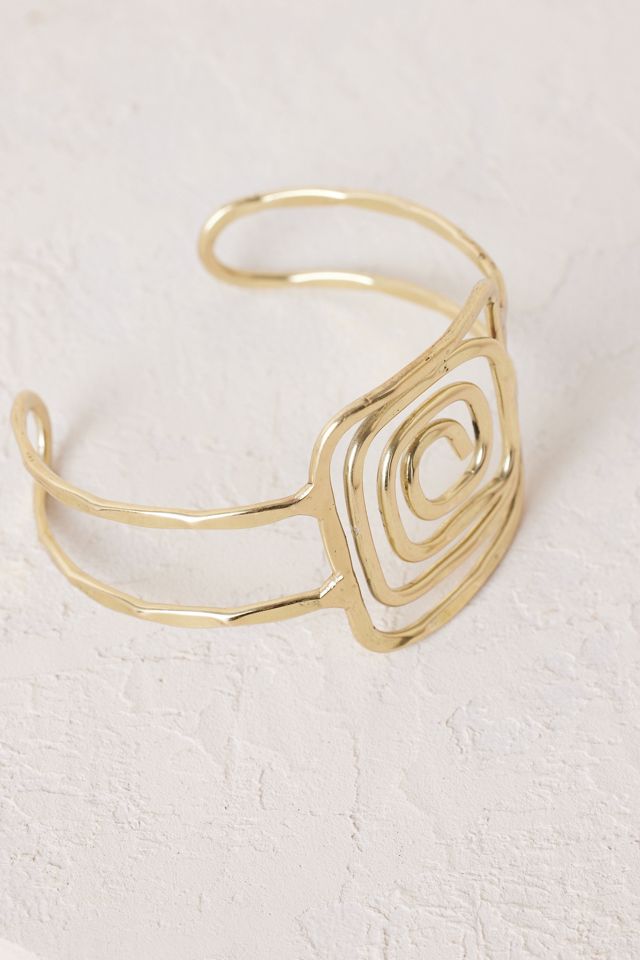 Square-Spiral Cuff Bracelet | Anthropologie UK