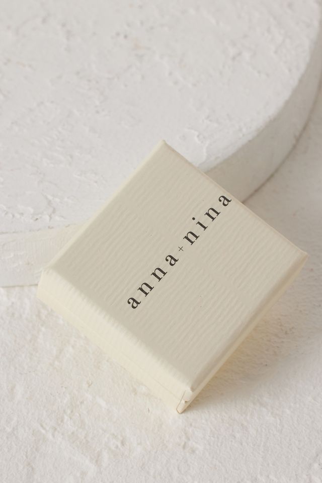 Anna + Nina Silver Ring Hoop Earrings | Anthropologie UK