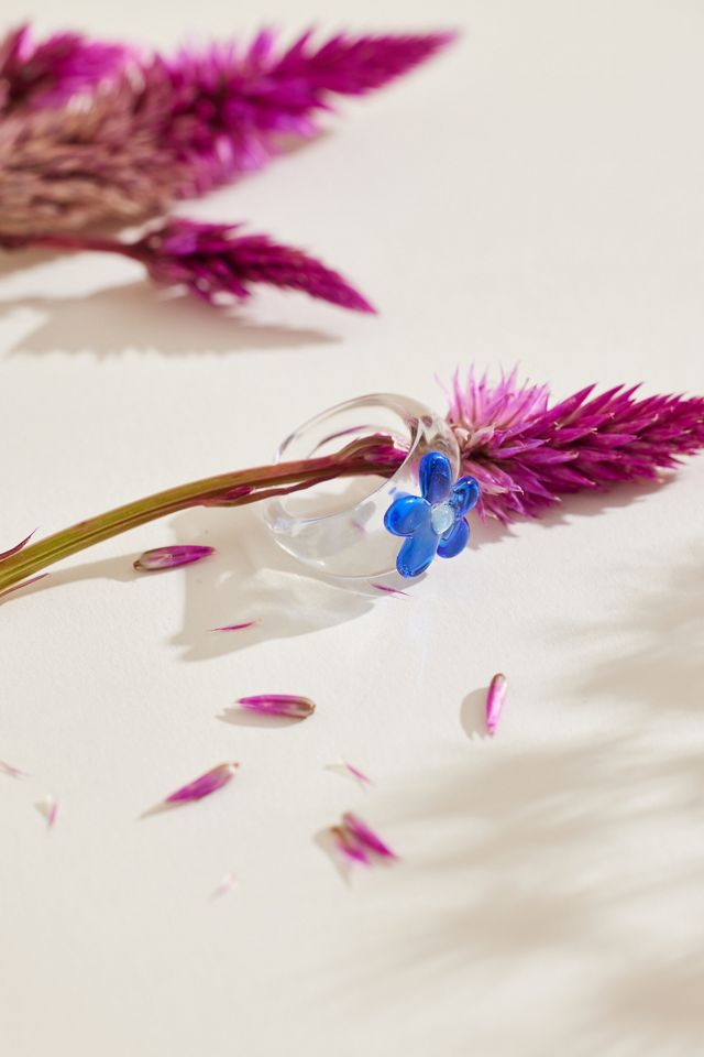 Ninfa Glass Flower Ring | Anthropologie UK