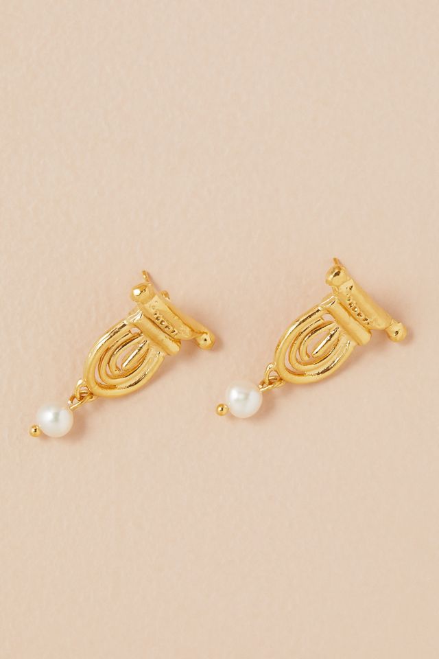 Ruby Jack Iris Pearl Earrings | Anthropologie UK