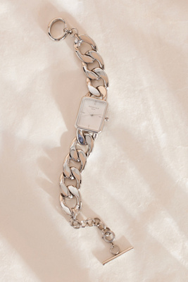 Rosefield Octagon XS Studio Stainless Steel Chain Wrist Watch ...