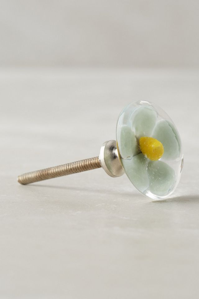 Glass Flower Knob | Anthropologie