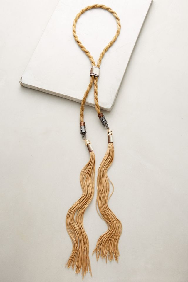 Golden Rope Bolo Necklace | Anthropologie