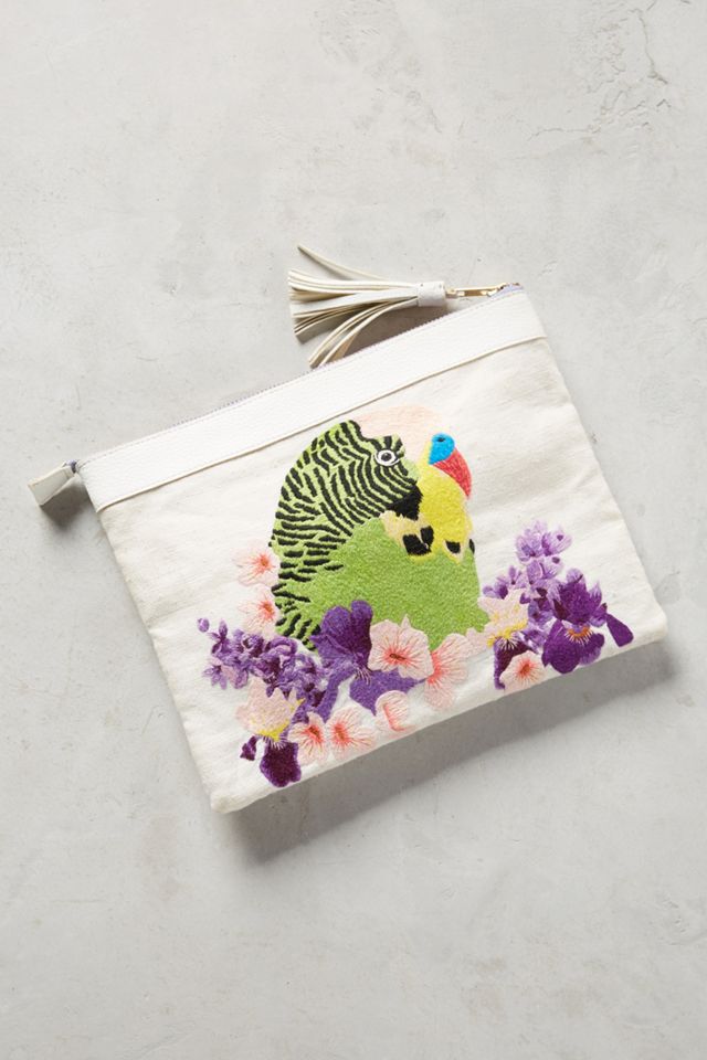 Petey Parrot Clutch | Anthropologie