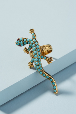 Crystal Lizard Ring | Anthropologie