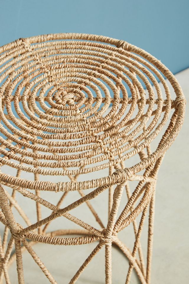Angled Jute Side Table | Anthropologie