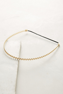 Braided Metallic Headband | Anthropologie UK