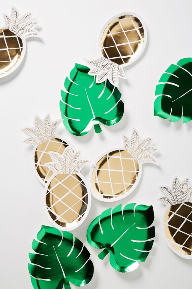 Pineapple Paper Plate Set | Anthropologie