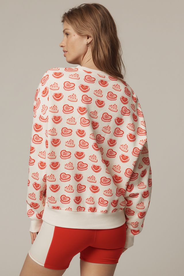 Beach Riot Sudadera de Algodón de Manga Larga con Corazón Devyn ...