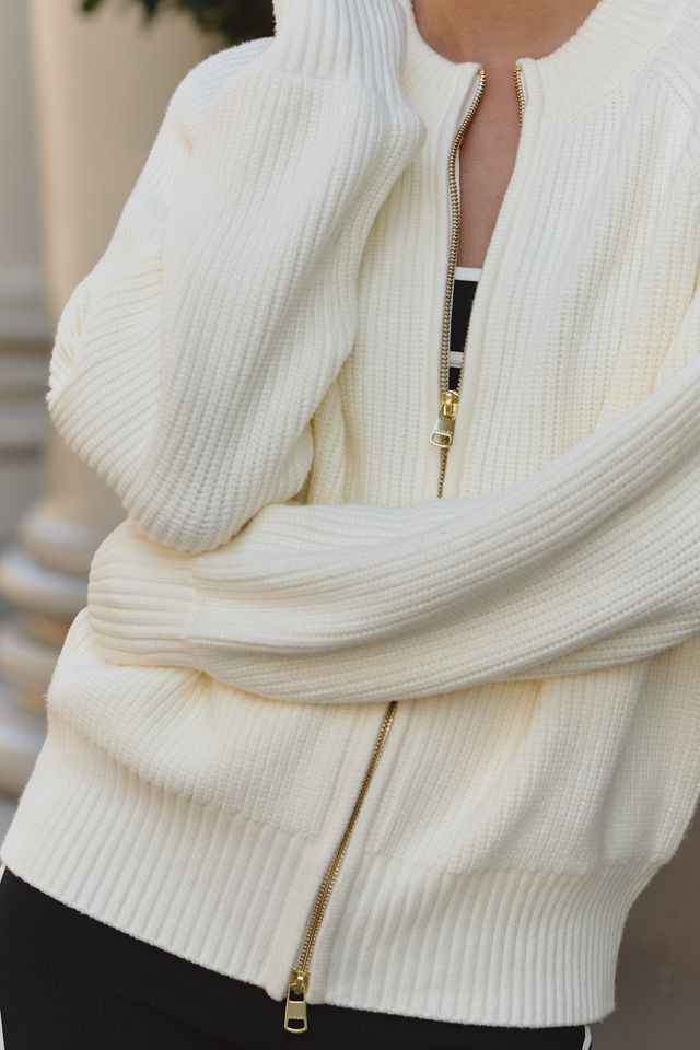 Varley Milo Zip-Through Knit Jacket | Anthropologie