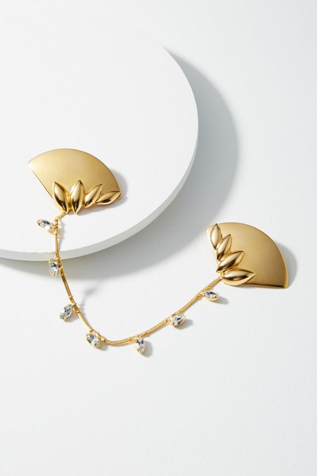 Solar Crystal Draped Hair Clip | Anthropologie
