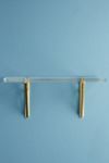 Brass Inlay Lucite Shelf | Anthropologie