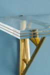 Brass Inlay Lucite Shelf | Anthropologie