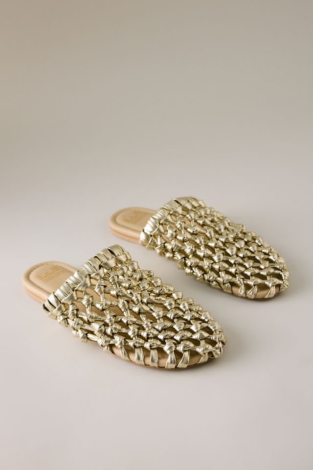 Bronx Annaya Woven Mules | Anthropologie UK