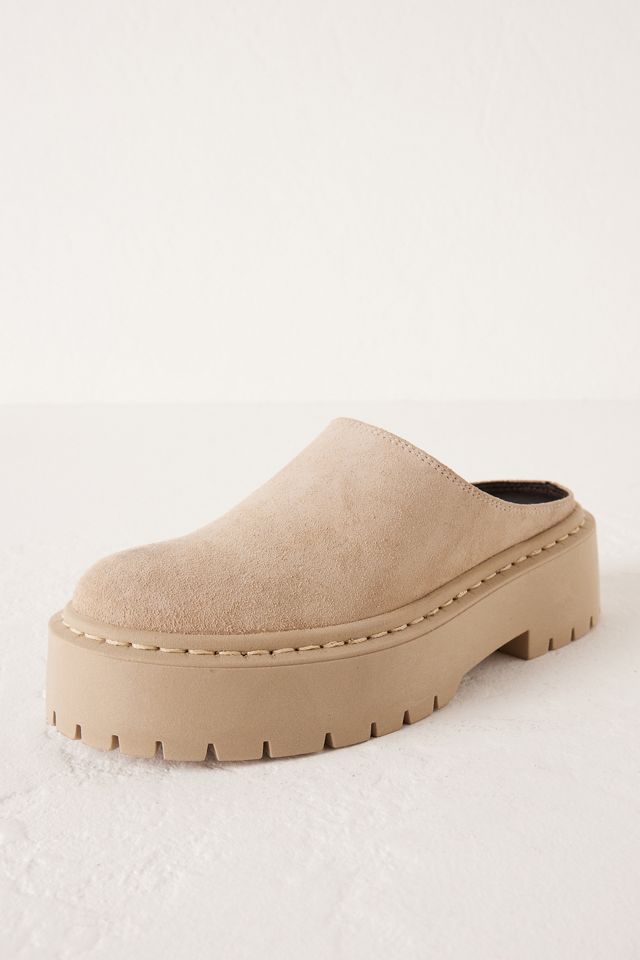 Pilcro Chunky Suede Clogs | Anthropologie UK