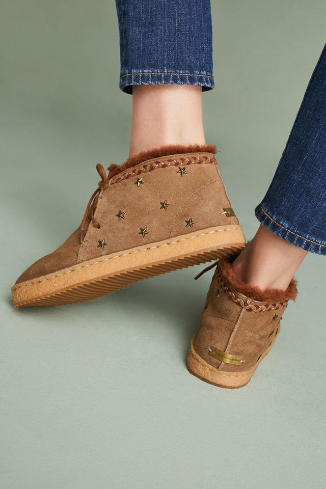 Laidback London Kion Star-Studdded Chukka Boots | Anthropologie