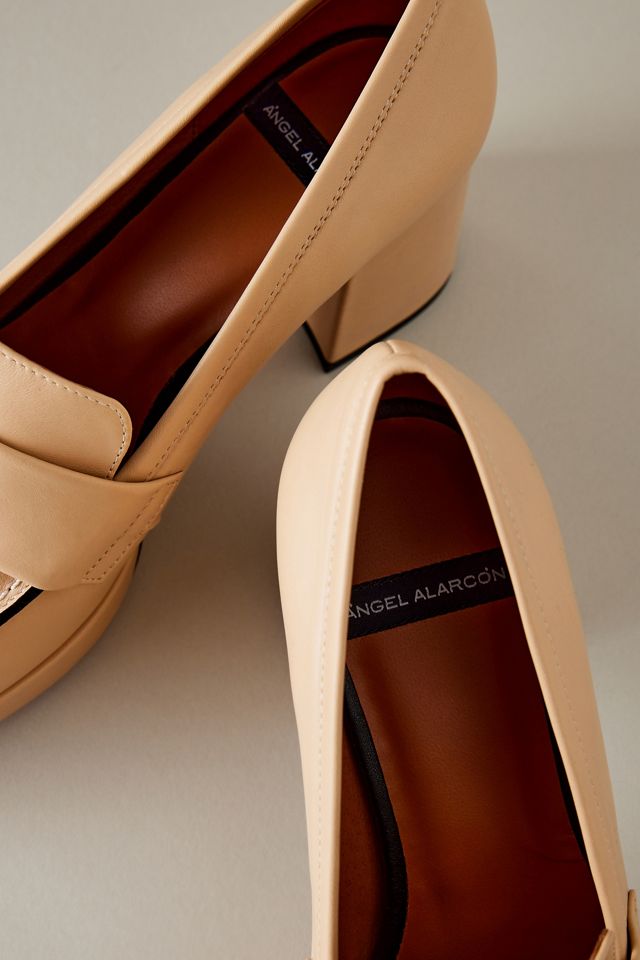 Mocassins à talon et semelle plateforme en cuir Angel Alarcon ...