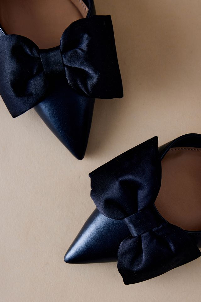 Tacones Slingback De Satén Con Lazo By Anthropologie | Anthropologie ES