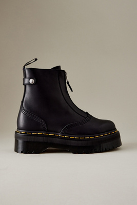 Dr. Martens Jetta Zipped Sendal Leather Platform Boots | Anthropologie UK